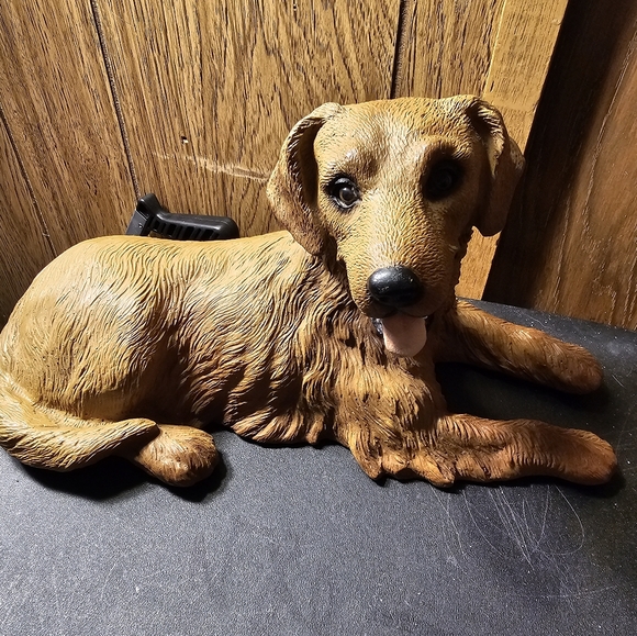 Homeco | Art | Vintage Homco 141 Resin Golden Retriever Dog Garden ...